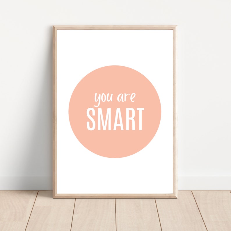 Affirmation Poster Set of 6, Pastel Affirmations Wall Art Printable ...