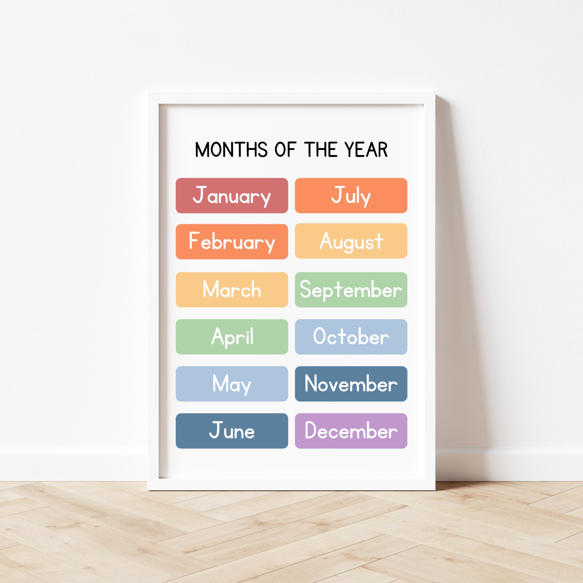 Days of the Week Poster, Months of the Year Poster, Classroom Posters ...