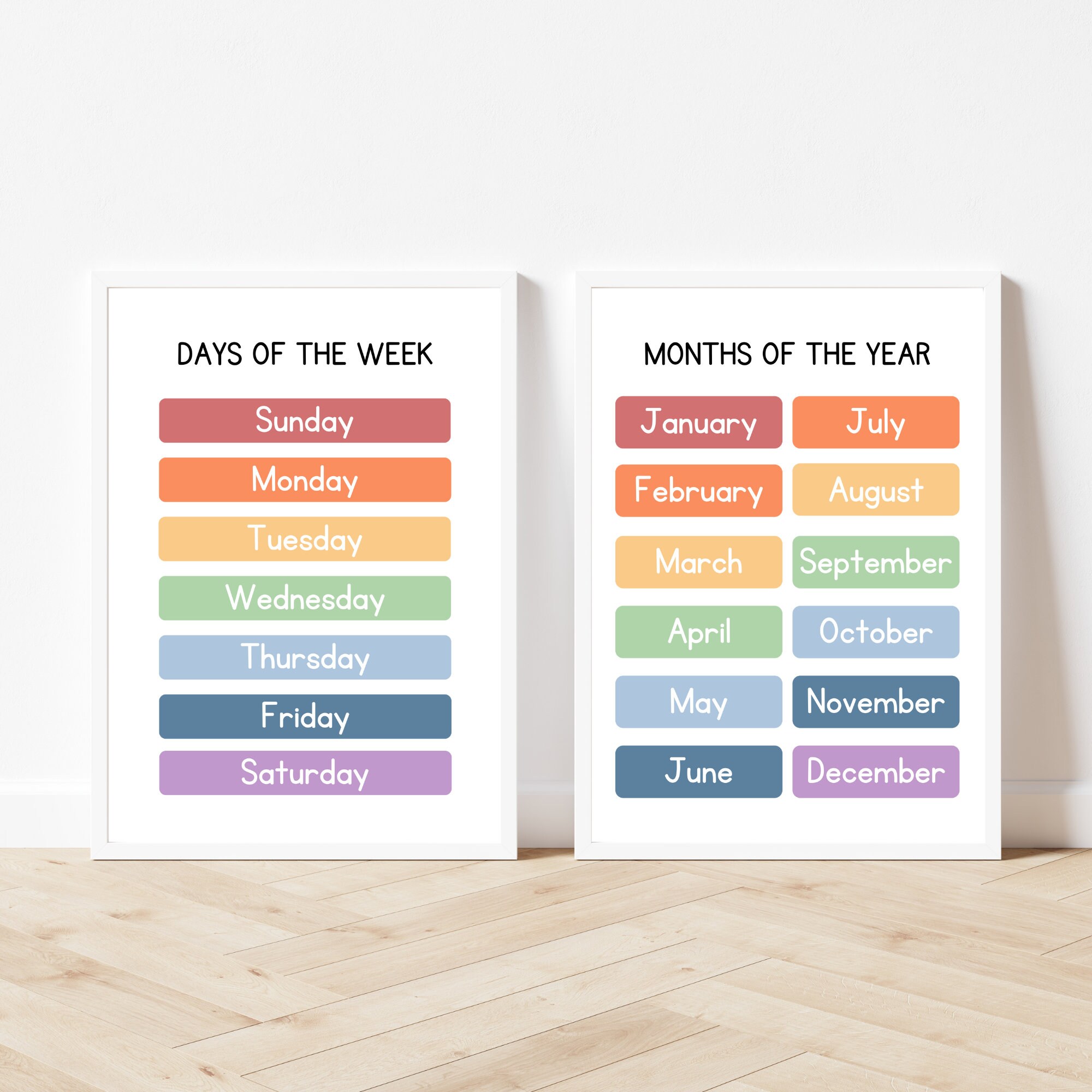 Days of the Week Poster, Months of the Year Poster, Classroom Posters ...
