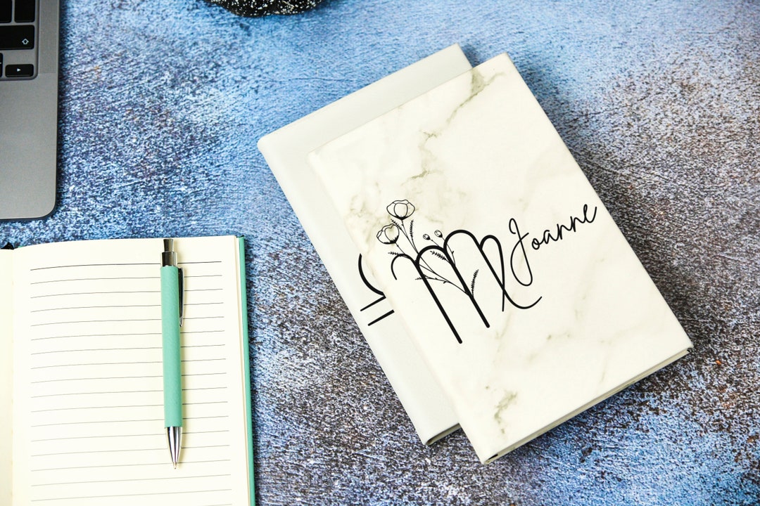 Personalized Zodiac Diary, Custom Leather Journal, Custom Astrology ...