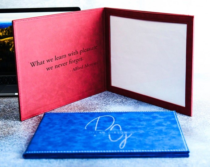 Graduation Gift, Leather Diploma Holder, Monogrammed Diploma Holder ...