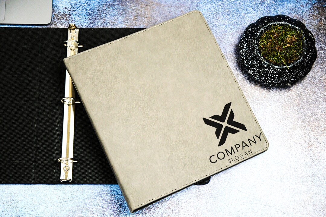 Custom Business Organizer Binder, 3-ring Binder Organizer, Company Logo ...