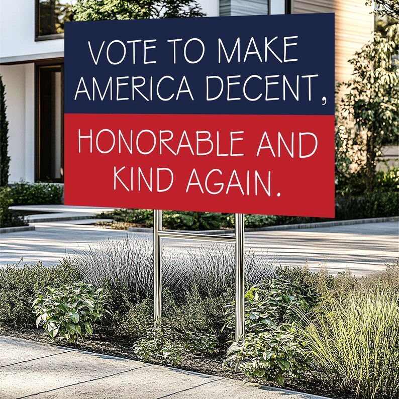 Kamala Harris 2024 Yard Sign, 2024 Presidential Election Lawn Sign ...