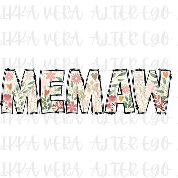 Memaw Svg - Etsy