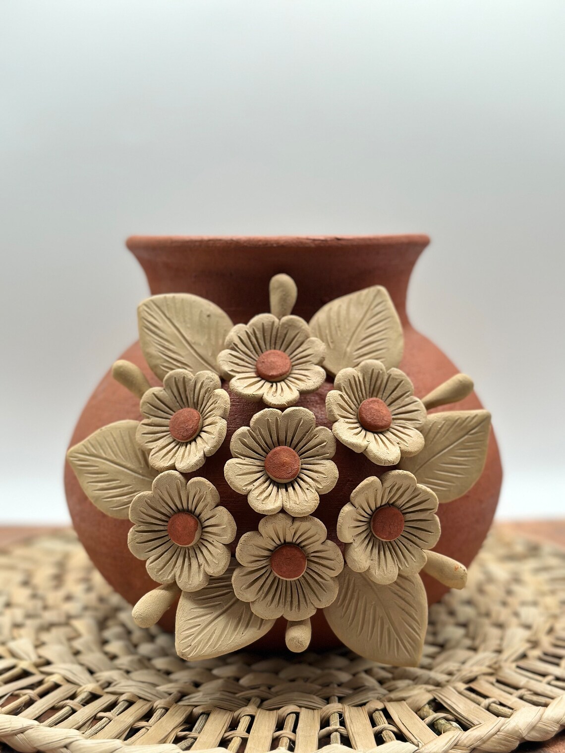 Ollas De Barro Filigrana Flores 3D barro Bordado - Etsy Canada
