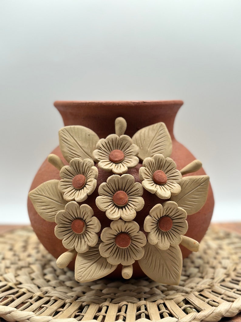 Ollas De Barro Filigrana Flores 3D barro Bordado - Etsy UK