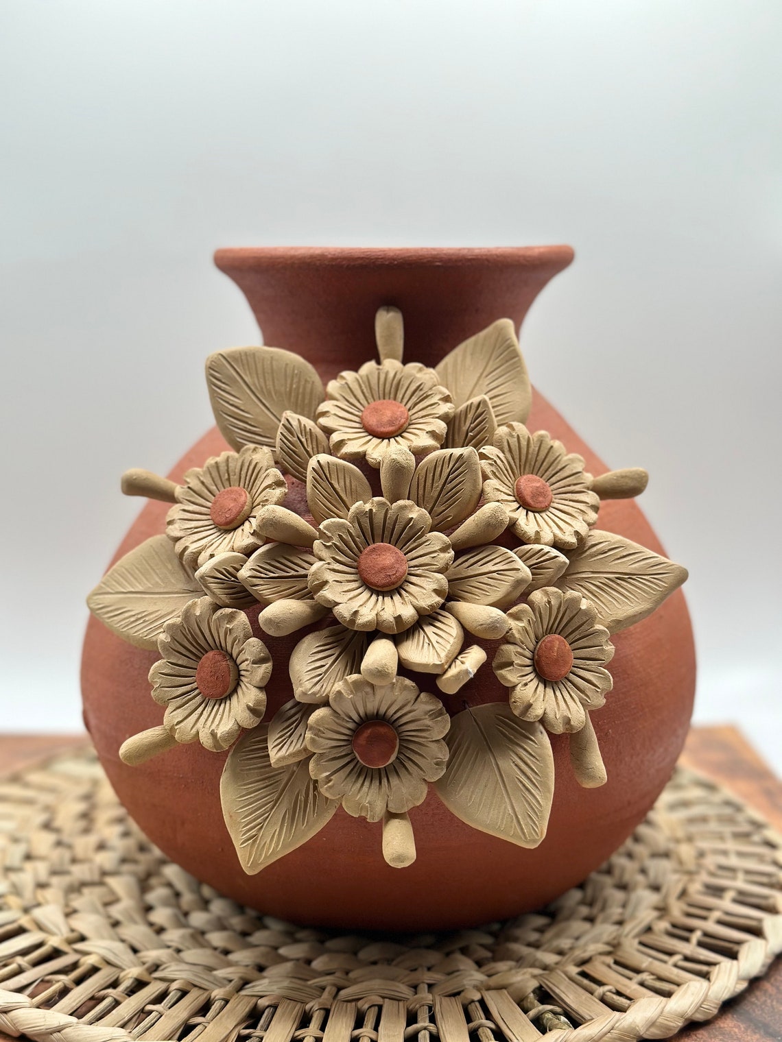 Ollas De Barro Filigrana Flores 3D barro Bordado - Etsy Canada