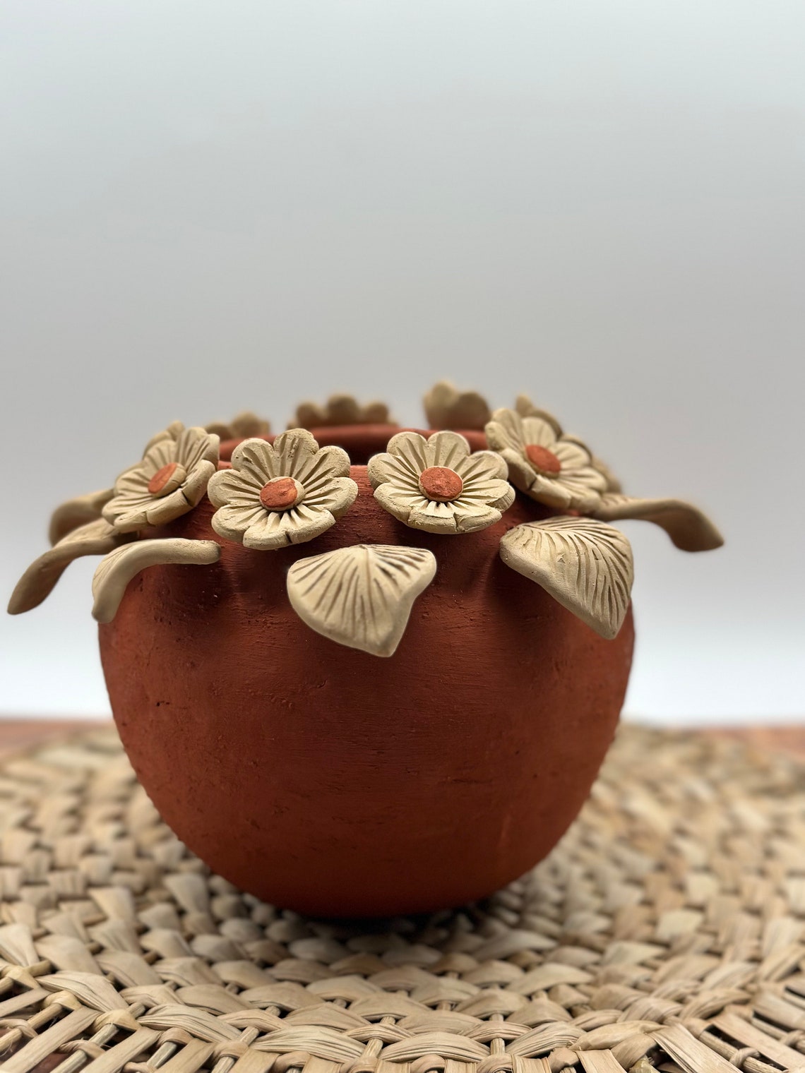 Ollas De Barro Filigrana Flores 3D barro Bordado - Etsy Canada