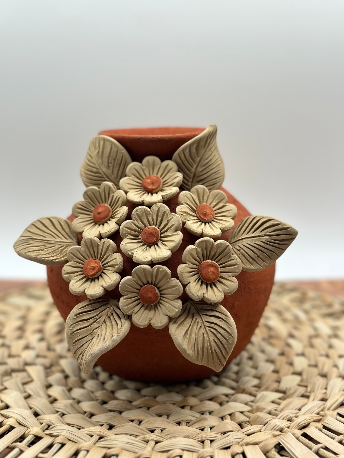 Ollas De Barro Filigrana Flores 3D barro Bordado - Etsy Canada
