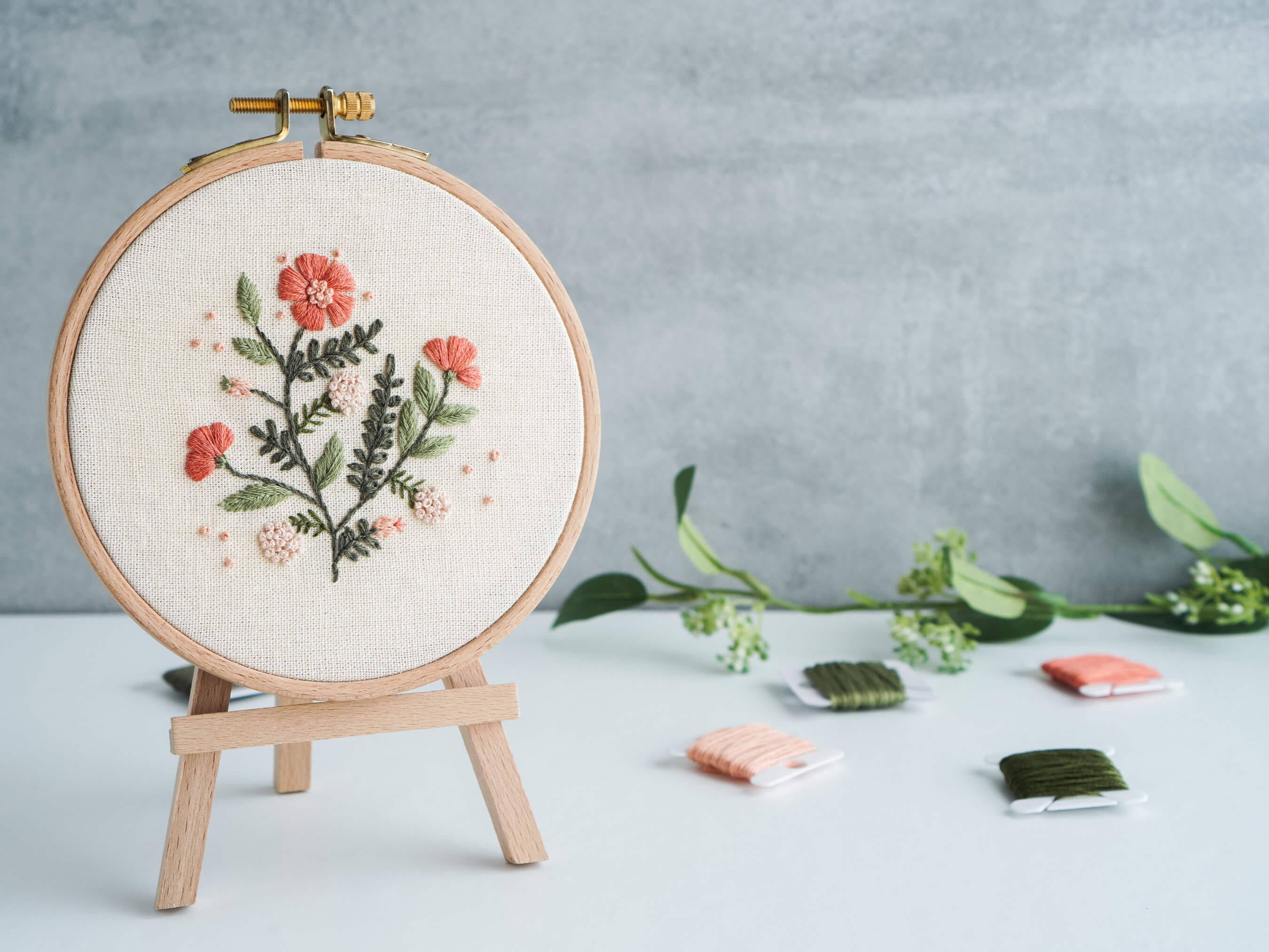 Crimson Carnations Hand Embroidery Pattern, Easy Beginner Friendly ...