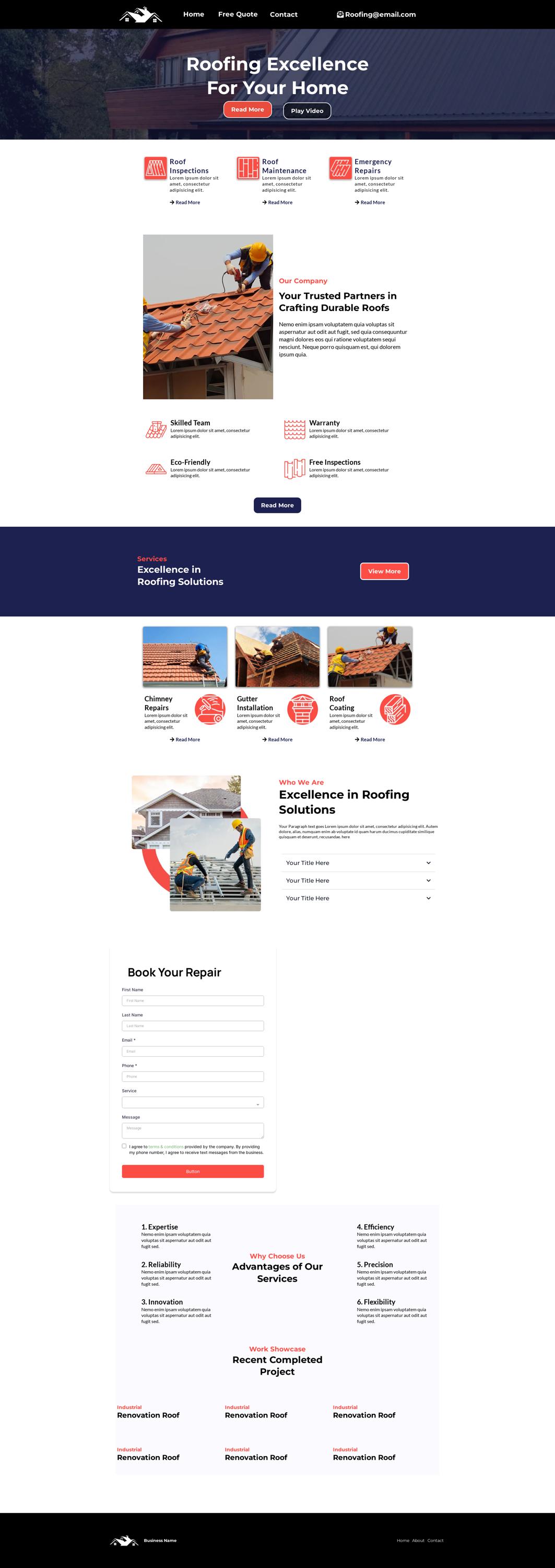 Go High Level Roofing Website Template: Responsive GHL Funnel - Etsy