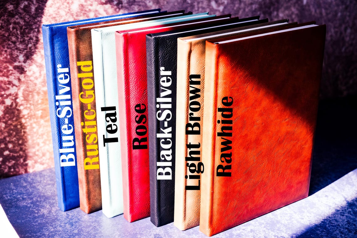 Customized Birth Flower Notepad, Artist Sketchbook, Leather Floral ...