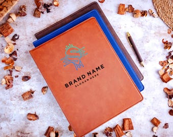 Custom Business Portfolio, Personalized Leather Portfolio, Refillable ...