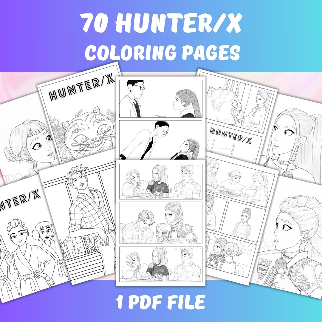 70 Huntrix Kpop Demon Hunters Kpop Idol Coloring Pages Saja Band 70 Huntrix Kpop Demon Hunters Kpop Idol Coloring Pages Saja Band