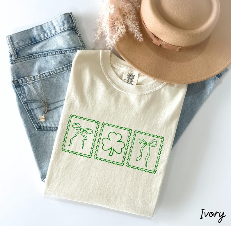 Comfort Colors® Cute Shamrock Tshirt, Happy St Patricks Day Shirt, St ...