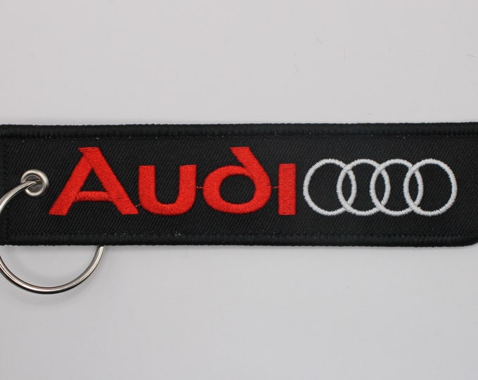 Audi Embroidered Keychain - Etsy