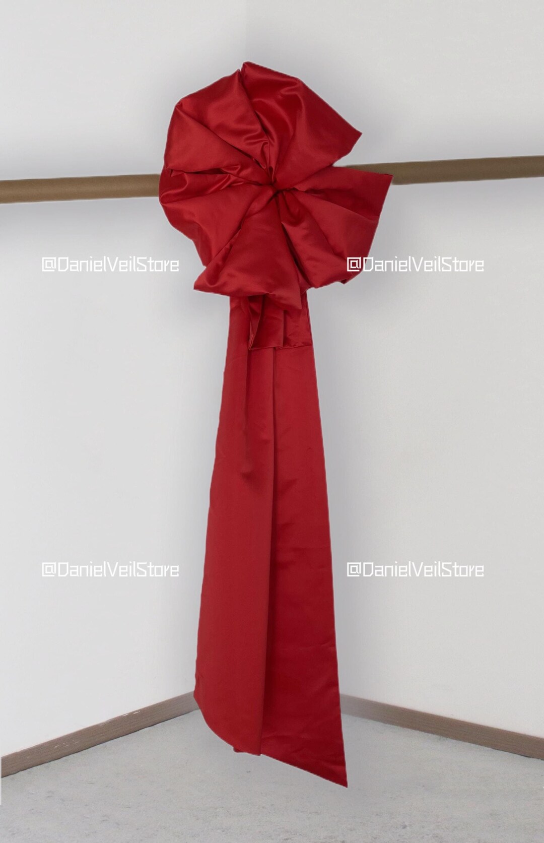 Giant Red Wreath Satin Bow/oversized Ribbon Bow for Wedding/party ...
