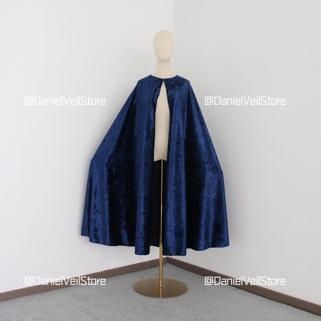 Navy Blue Cape/celestial Gold Stars Adult Short Cape/flower Girls Cape/custom Starry Stars Blue ...