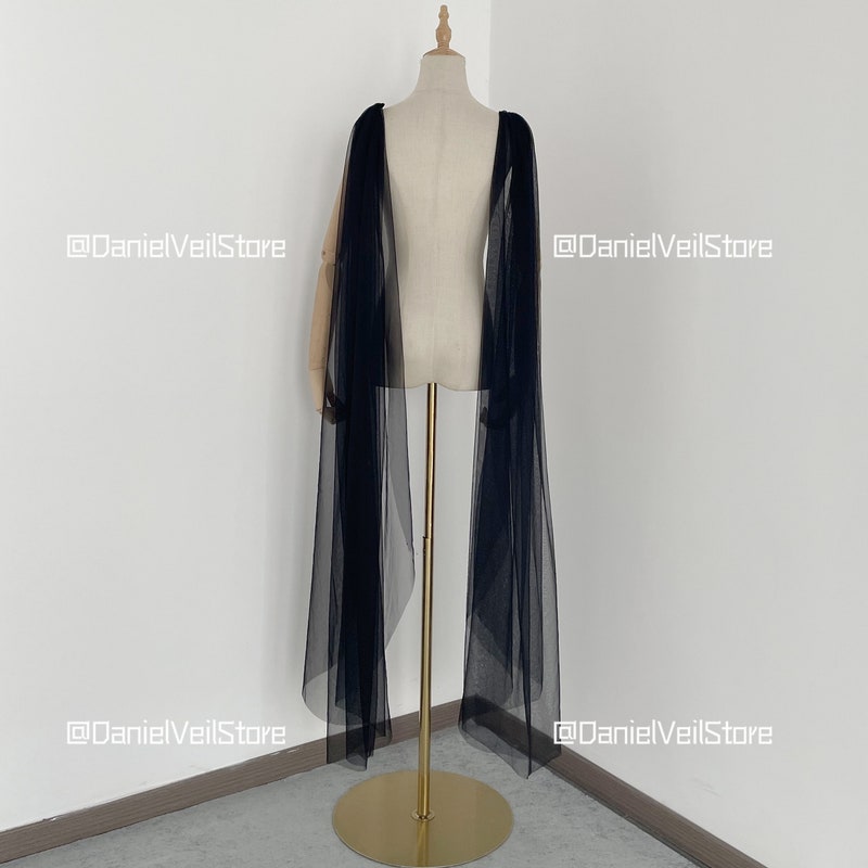 Black Tulle Cape - Etsy