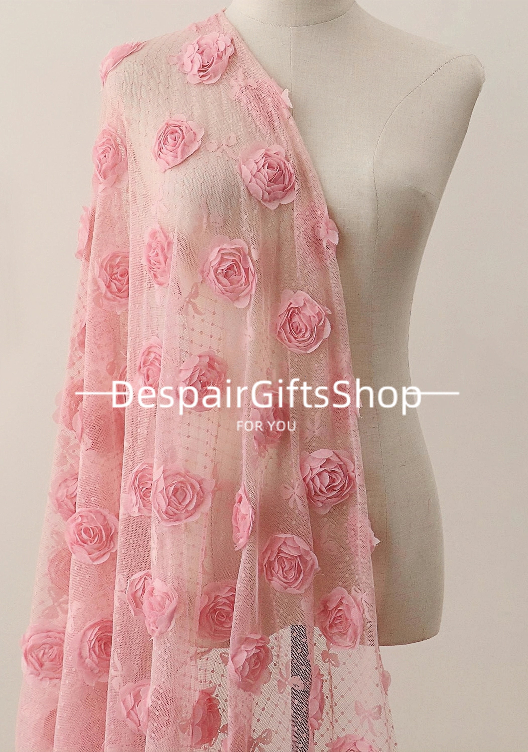 Pink Rose Veil/new Design Flower Veil With Comb/birthday-prom-wedding ...