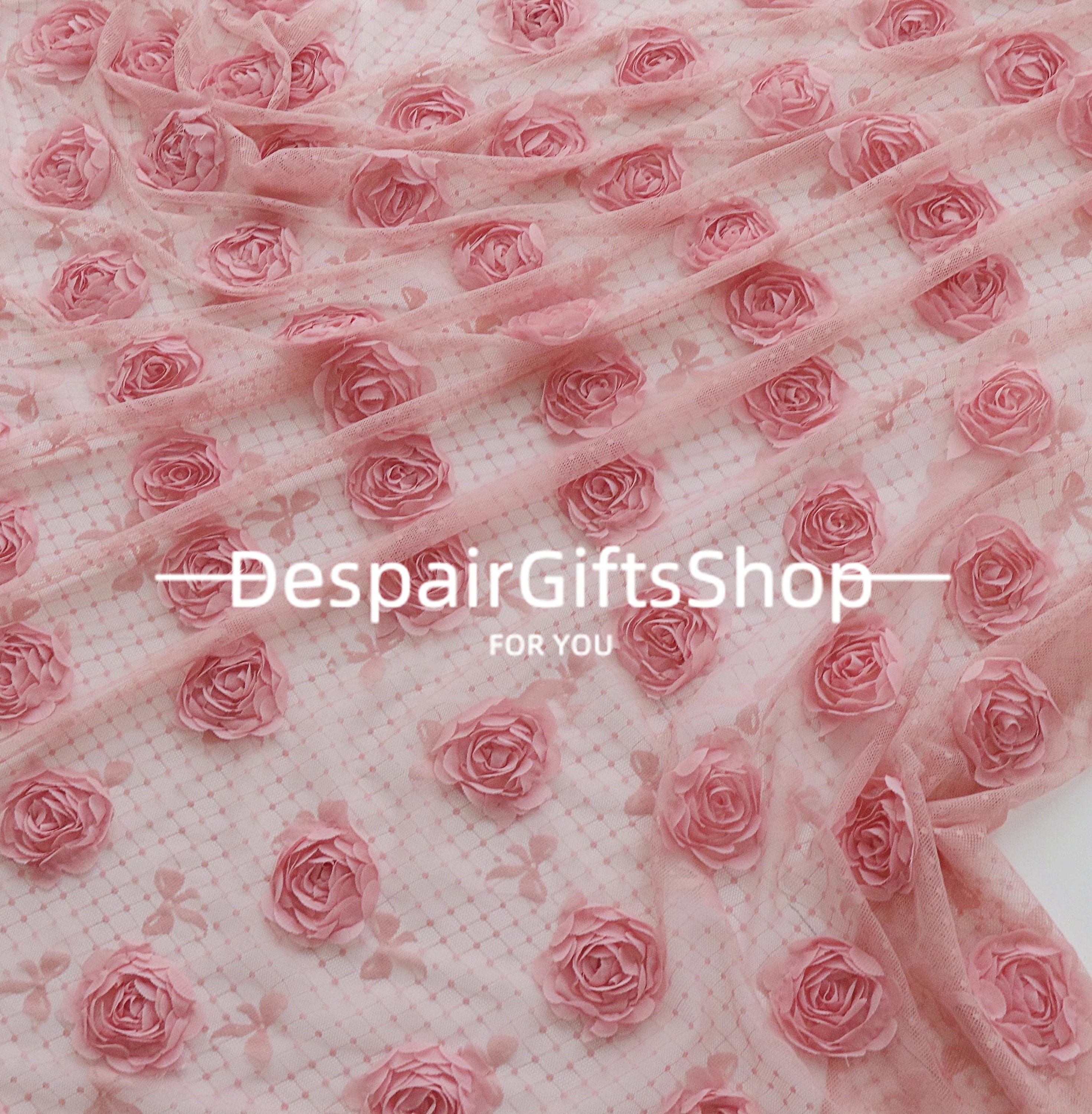 Pink Rose Veil/new Design Flower Veil With Comb/birthday-prom-wedding Gorgeous Fairy Princess ...