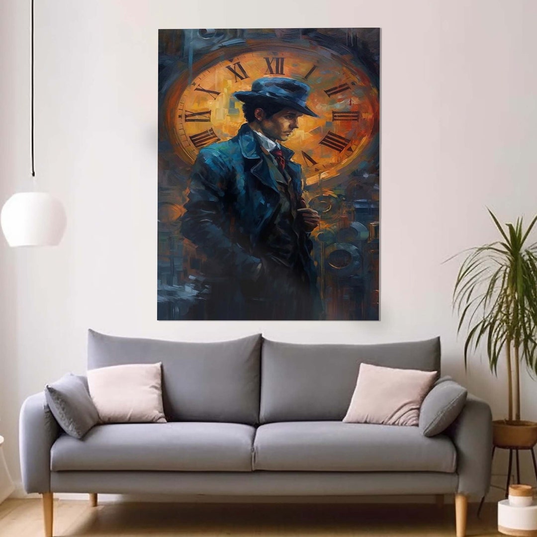 Detective Glass Wall Decor, Sherlock Holmes Glass Decor, Sherlock ...