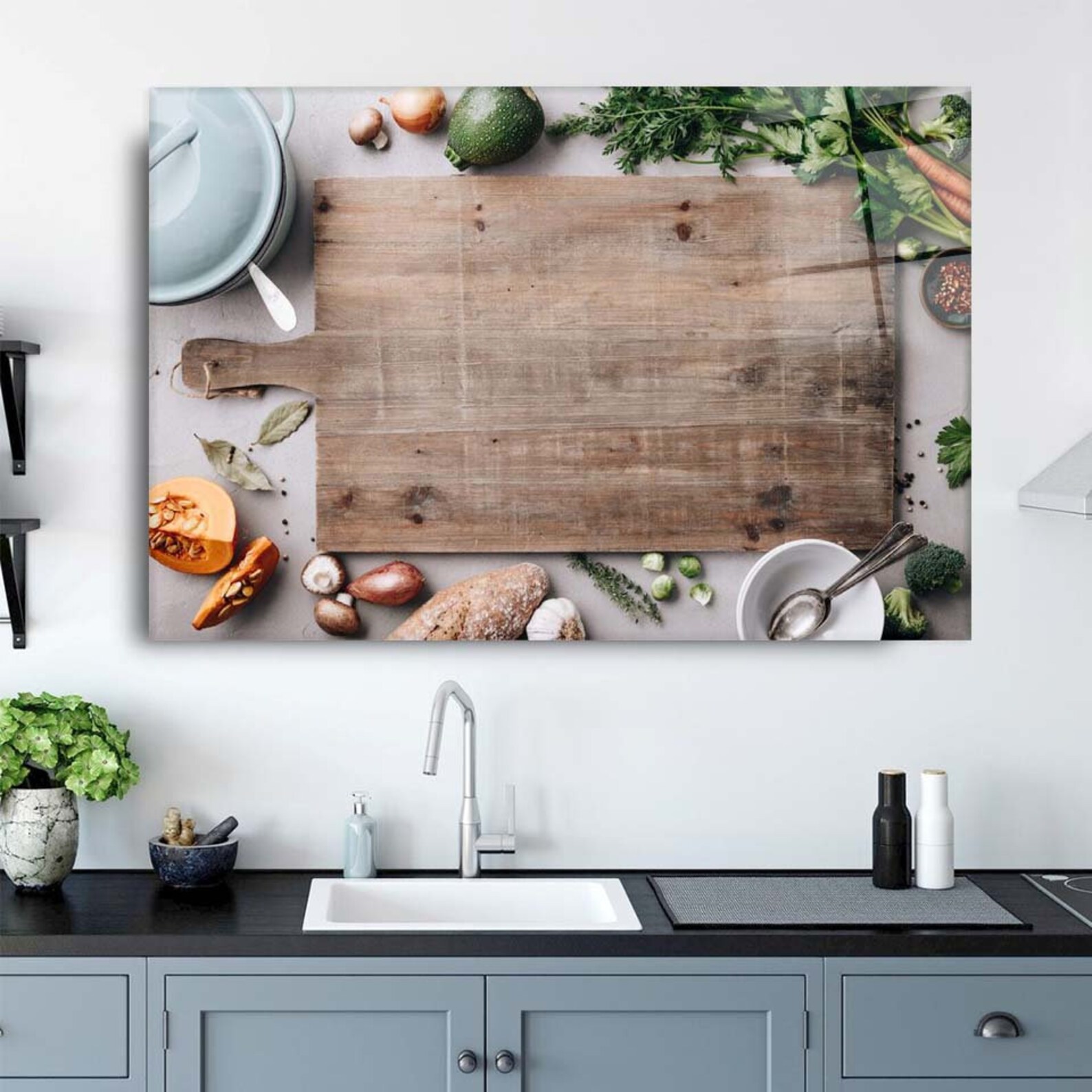 Abstract Glass Cutting Board, Glass Chopping Board, Kitchen Decor ...