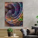 Colorful Glass Decor, Galaxy Vortex Glass, Tempered Glass Wall Art ...