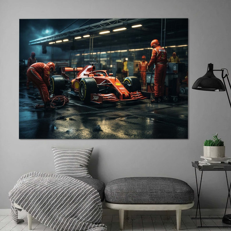 Formula One Wall Art, Formula 1 Tempered Glass, Garage Wall Art ...