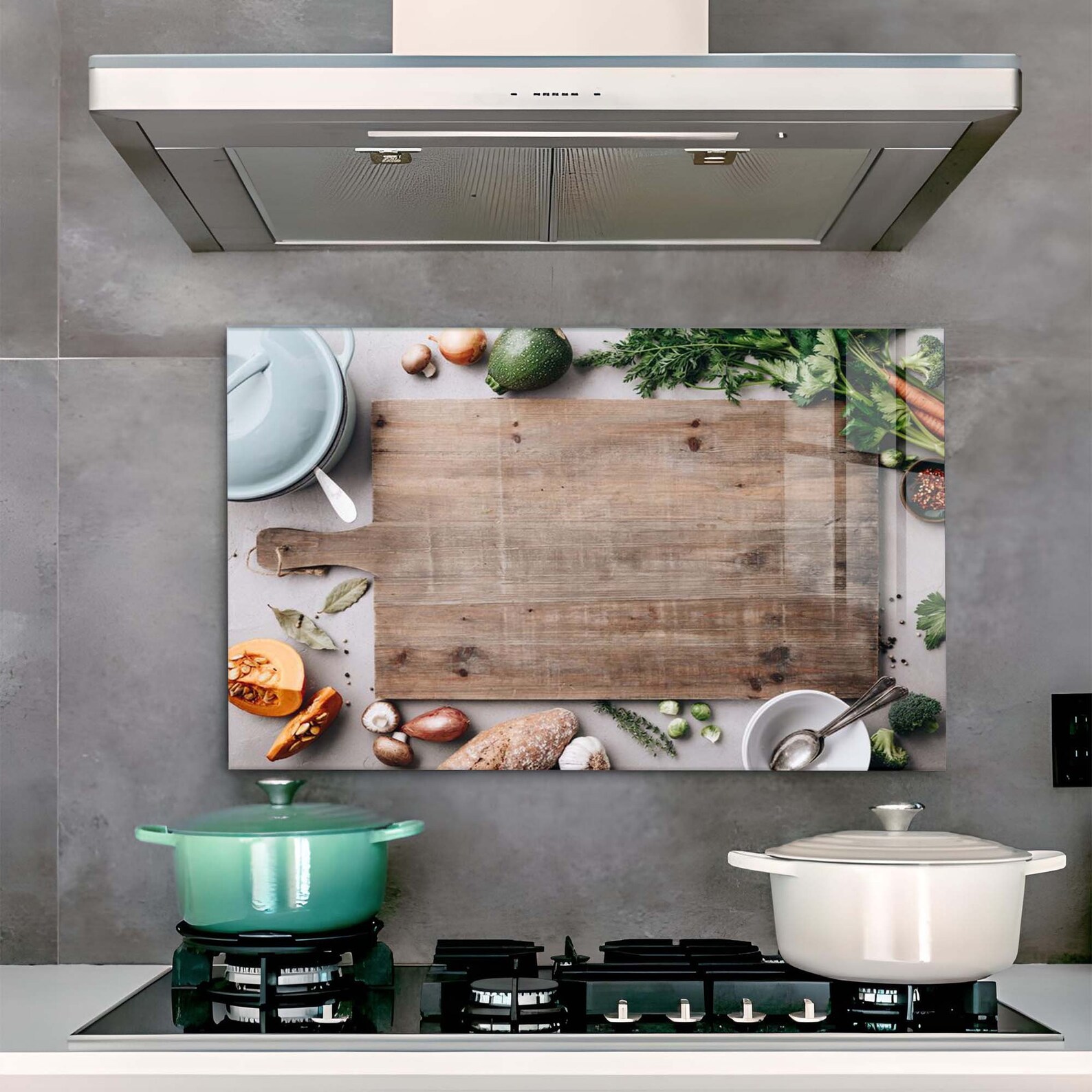 Abstract Glass Cutting Board, Glass Chopping Board, Kitchen Decor ...