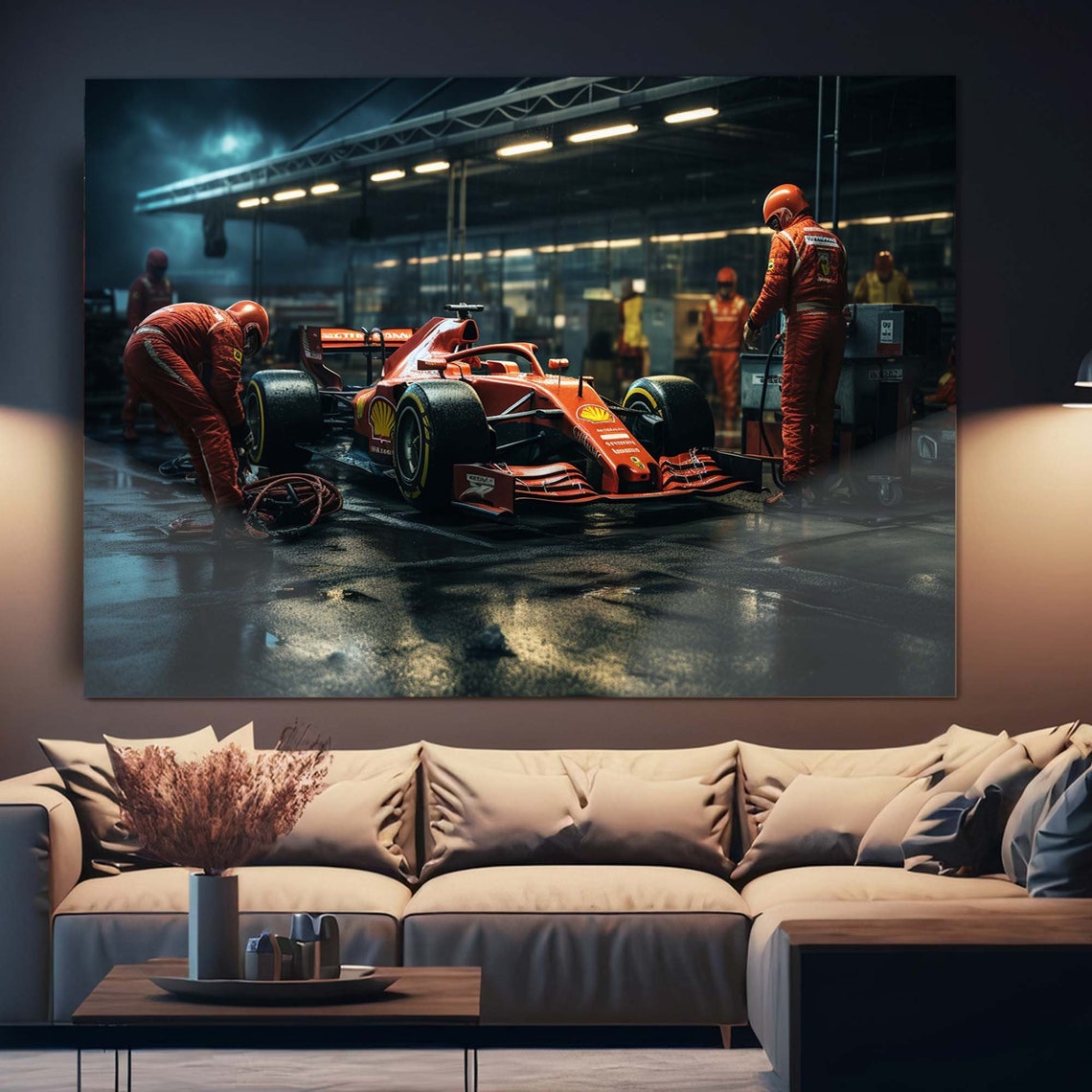 Formula One Wall Art, Formula 1 Tempered Glass, Garage Wall Art ...