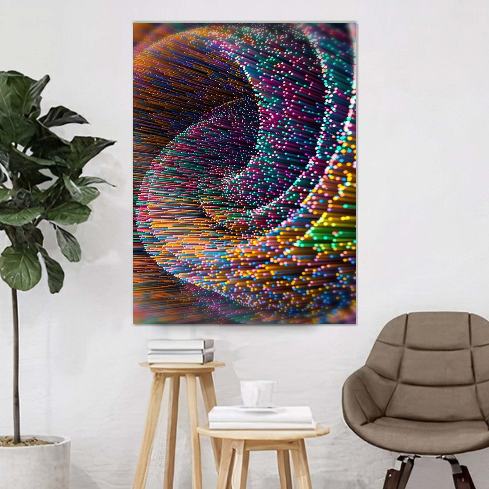 Colorful Glass Decor, Galaxy Vortex Glass, Tempered Glass Wall Art ...