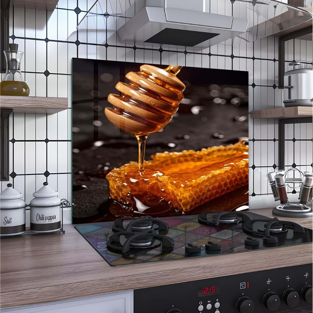 Kitchen Backsplash Decor, Honey Time Decor, Kitchen Splashback Honey ...