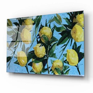 Lemons Backsplash for Kitchen Splashback Stove Back Cover, Fruit ...