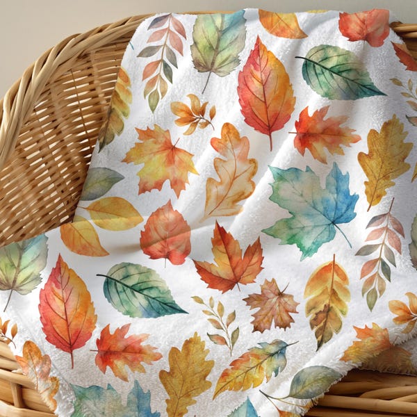 Leaf Throw Blanket - Etsy