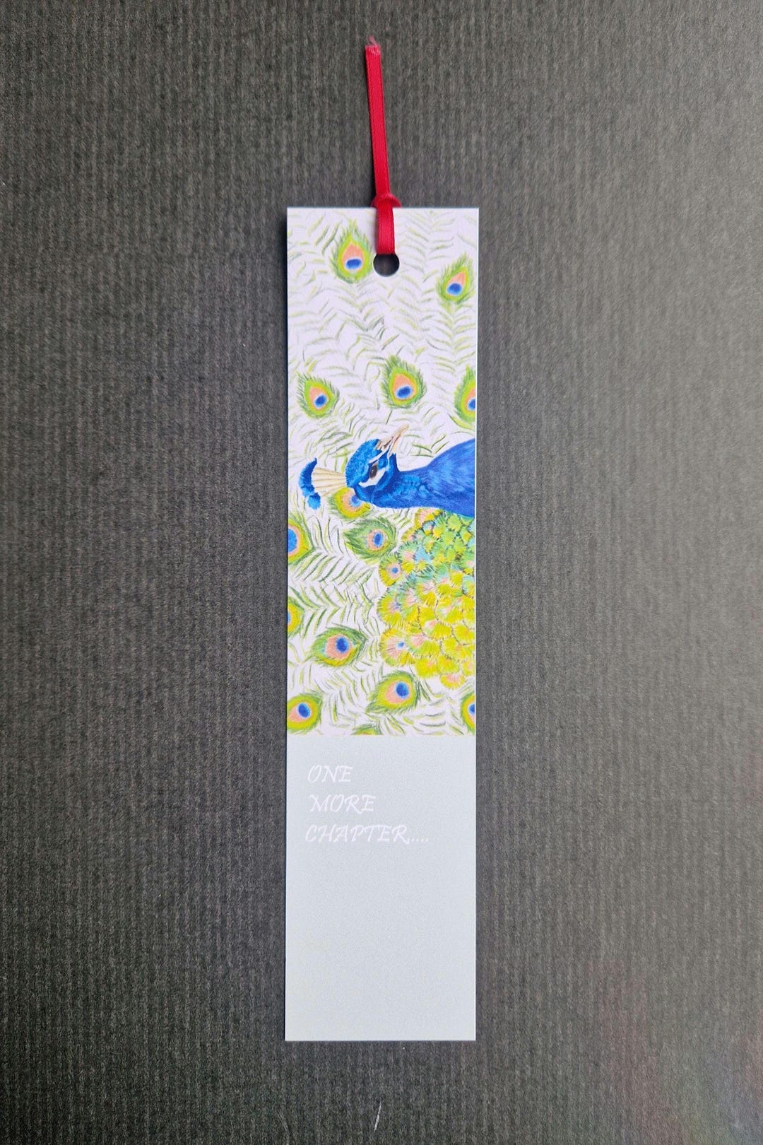 Peacock Bookmark Peacock Displaying Bookmark Bird Bookmark Wildlife ...