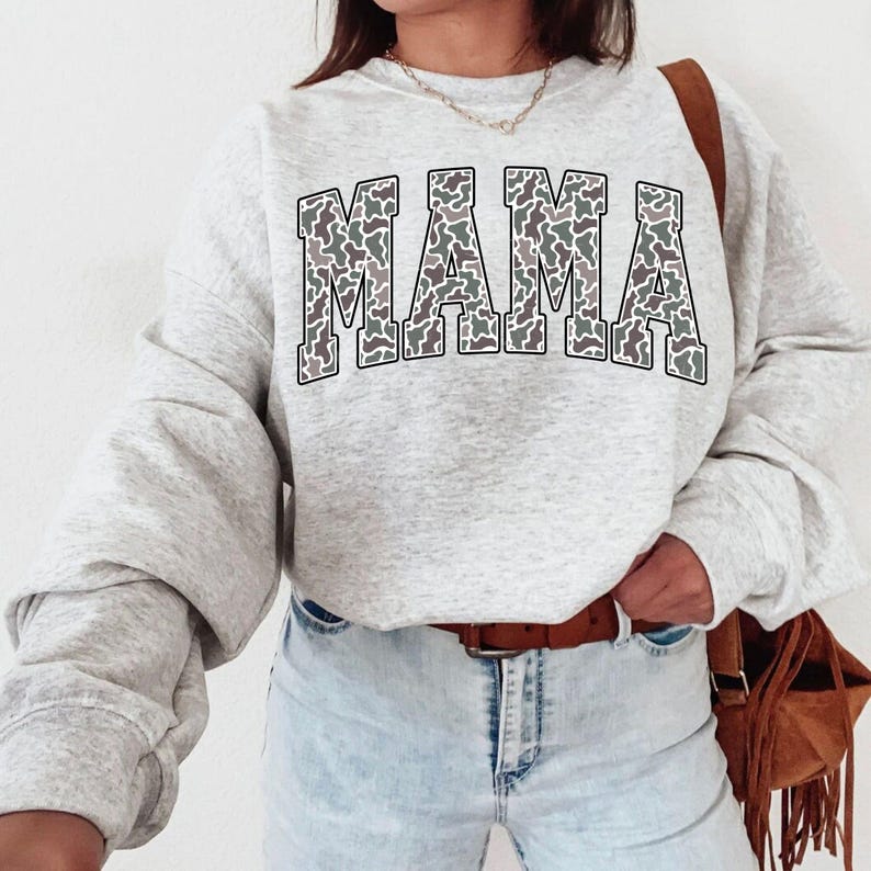 Retro Camo Mama Png, Mama Old School Camo Varsity Font Png Sublimation ...