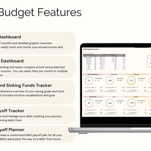 2025 Annual Budget Spreadsheet Excel Tracker for Income, Savings, Debt ...