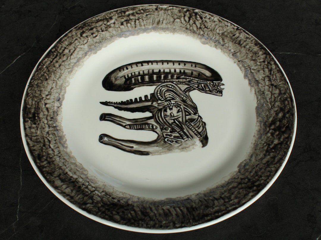 Approx 10. Alien Movie Ridley Scott, H.R Giger. Porcelain Painting of ...