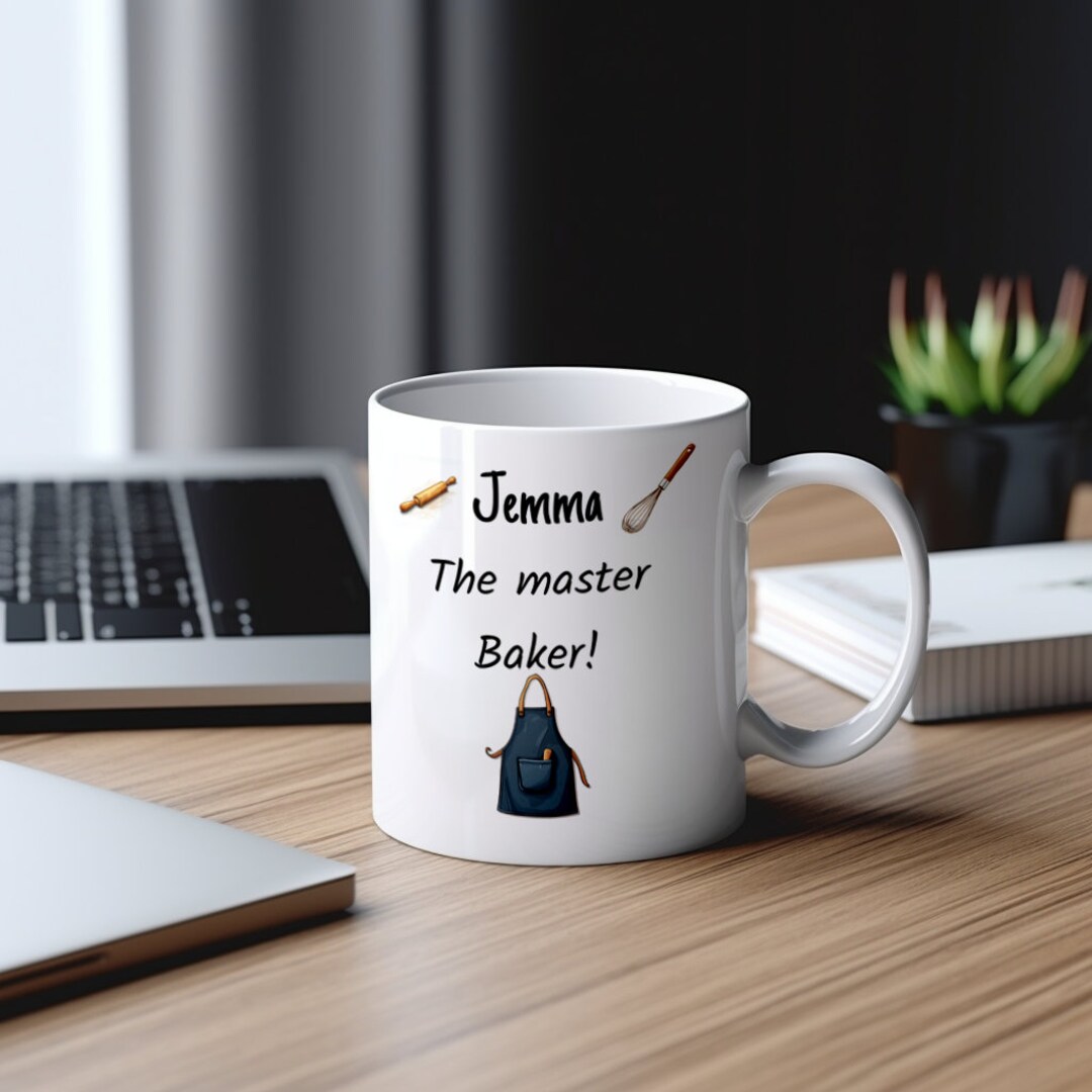 Personalised Baking Mug, Baking Mug, Baking Gift, Friend Gift, Friend ...
