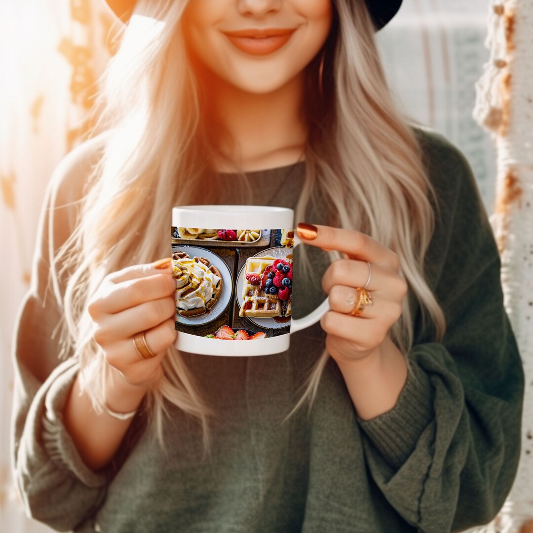 I Love Waffles!, Waffle Lover Mug, Waffle Gift Mug, Gift Mug, Funny ...
