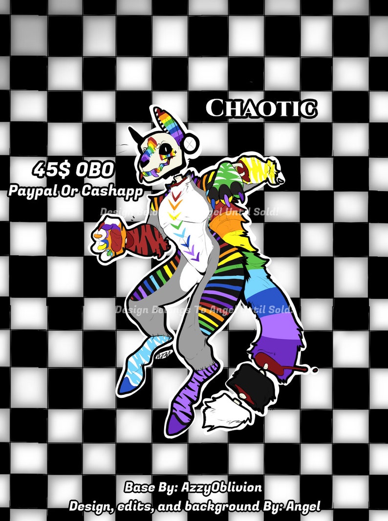 Chaotic Skull Cat Base Adopt - Etsy