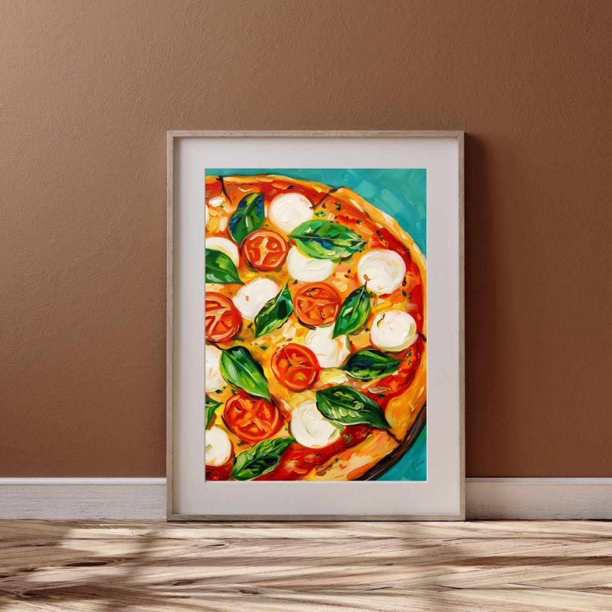 Yummy Pizza Wall Art, Kitchen Decor Print, Italian Food Poster, Digital ...