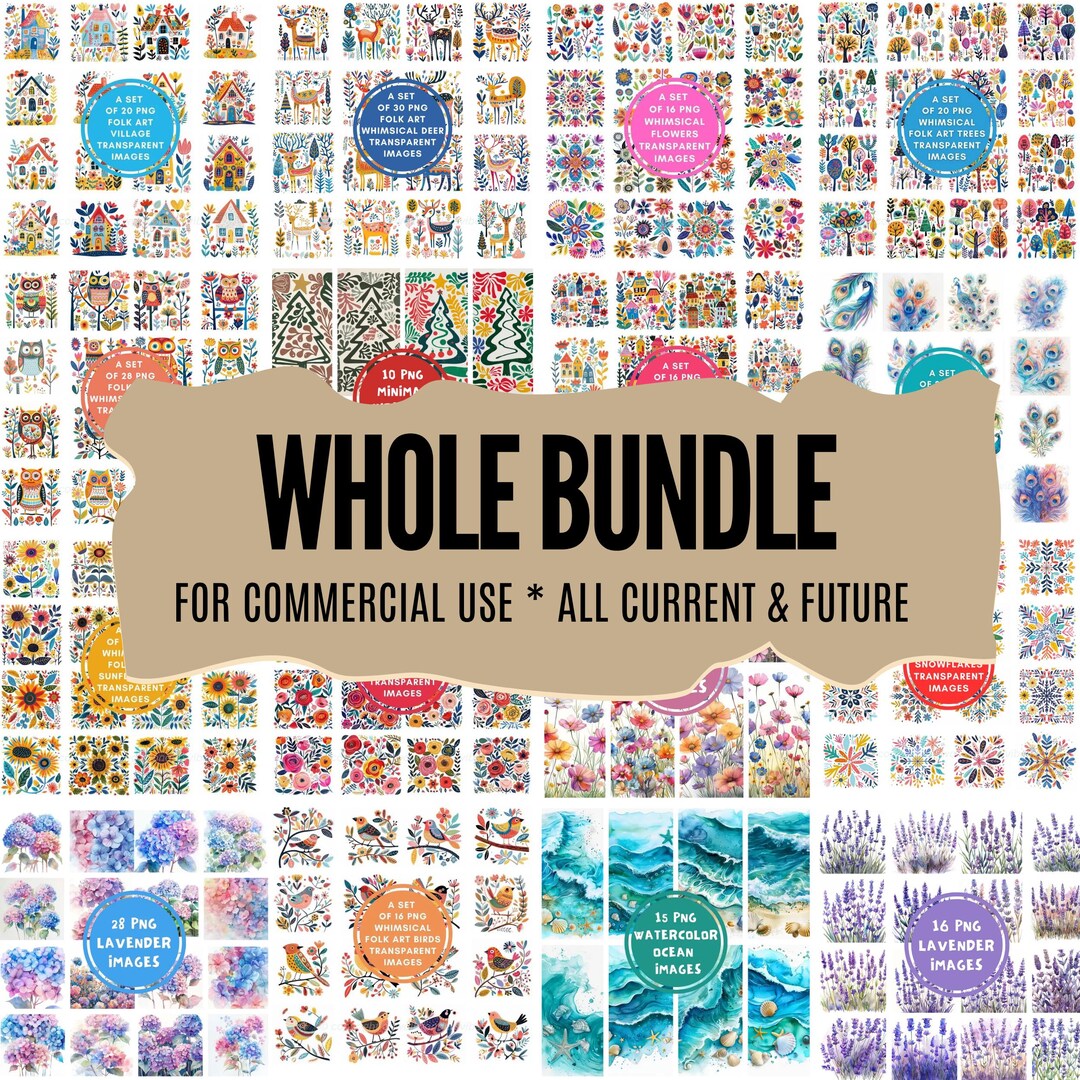Graphics Mega Bundle: Commercial Use License (digital Download) - Etsy