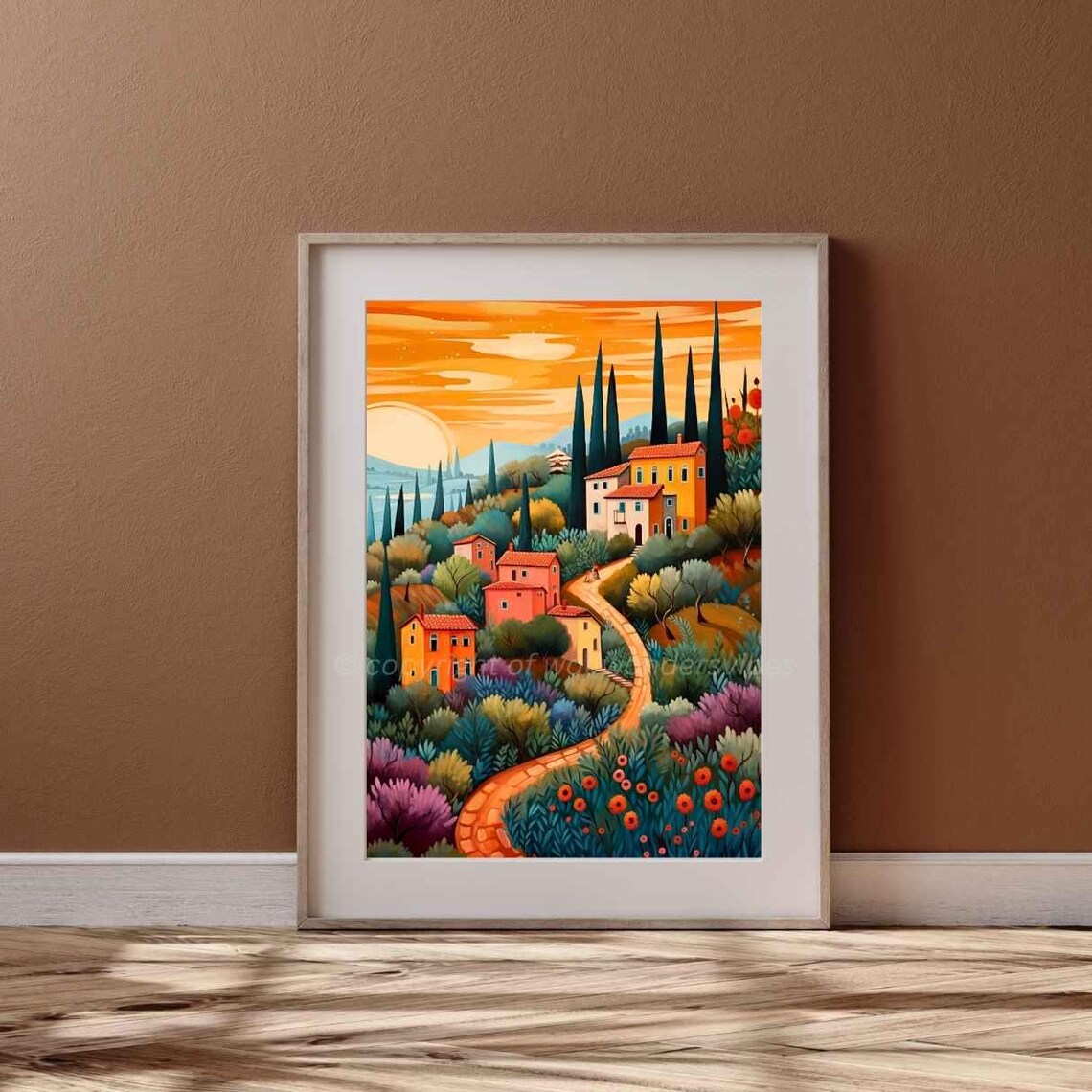 Tuscany Folk Art Printable Digital Download 3 2:3 Ratio JPG & PDF ...