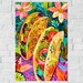 Whimsical Colorful Kitchen Decor, Taco Lovers, Tacos Wall Art #24 ...