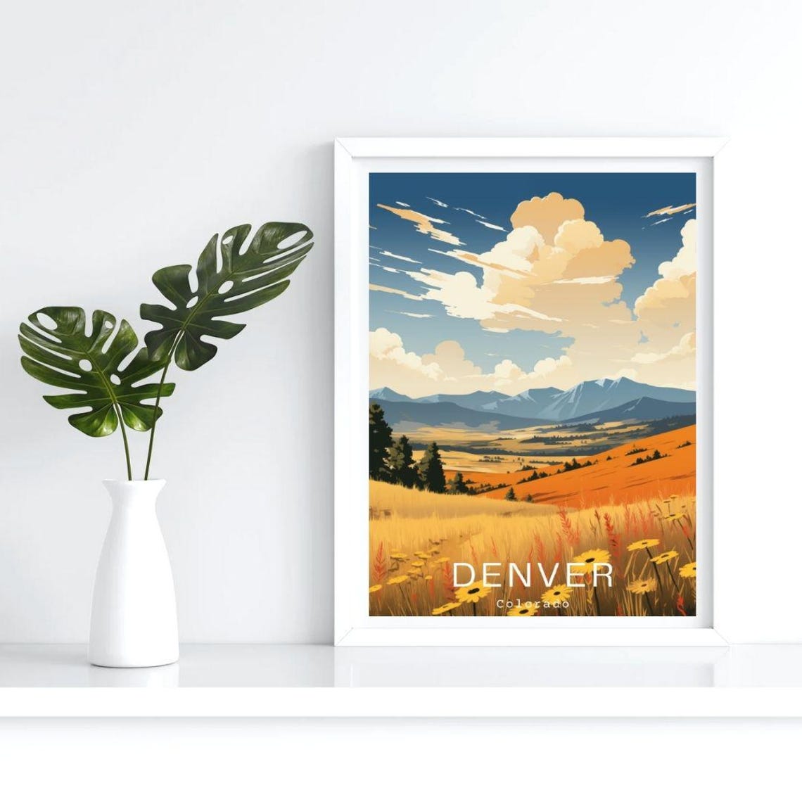 Denver Travel Poster #12 - Digital Download - A3 Size Wall Art - High ...