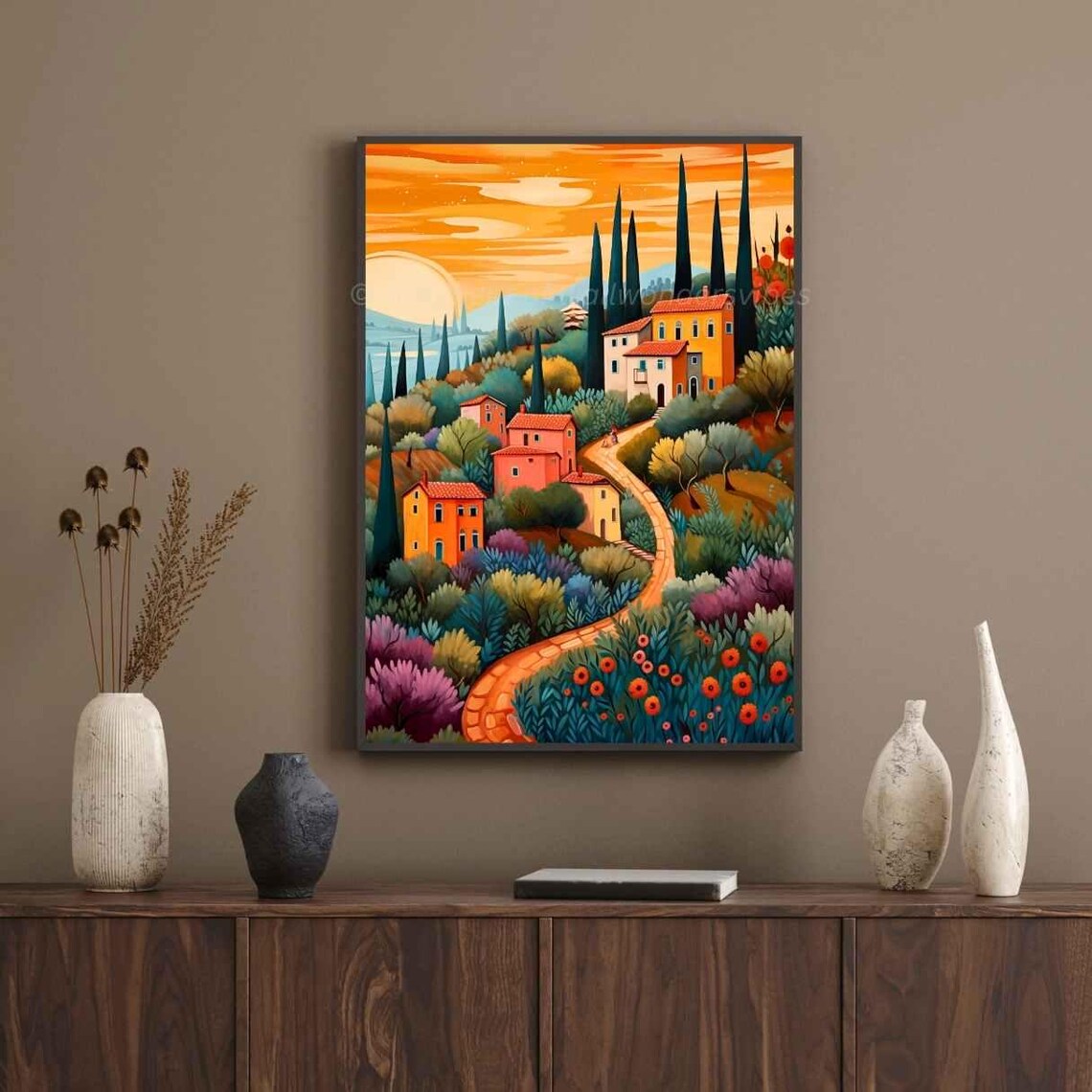 Tuscany Folk Art Printable Digital Download 3 2:3 Ratio JPG & PDF ...