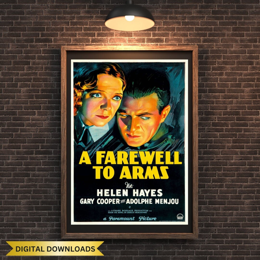 A Farewell to Arms (1932) - Movie Poster - Digital Poster Download ...