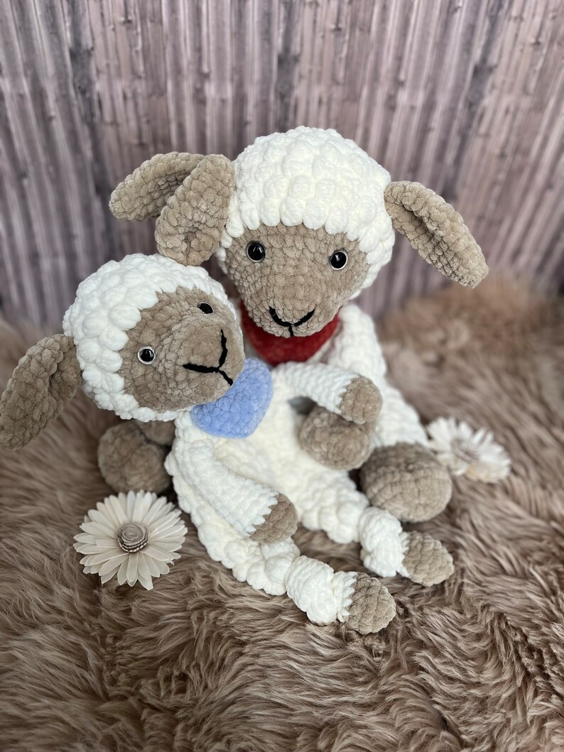 Crochet Pattern for Cuddle Blanket/snuggle Blanket Sheep Alma & Cuddly Toy Alma, German PDF ...